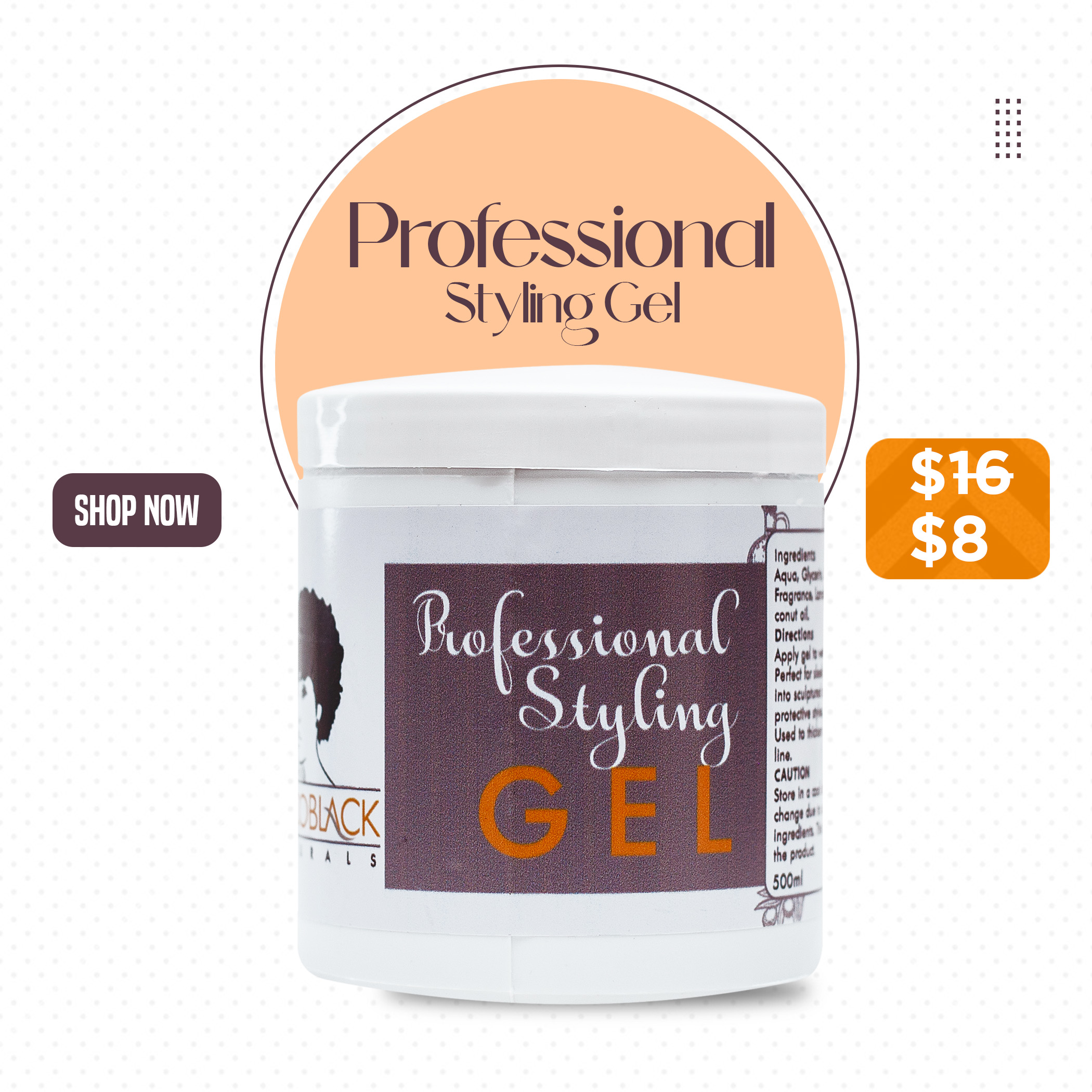 Professional Styling Gel – Cocoblack Naturals – Global.