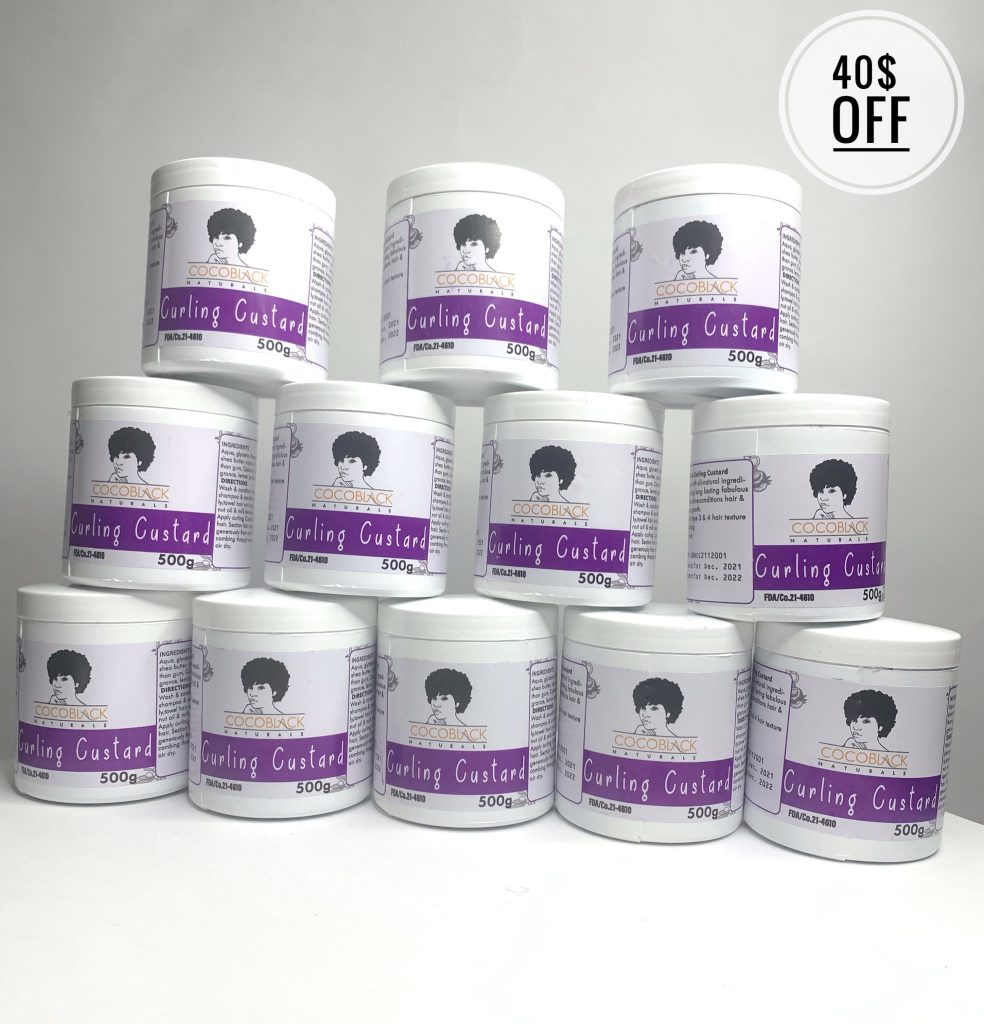 Curling Custard 500g-WHOLESALE(12pcs) – Cocoblack Naturals – Global.
